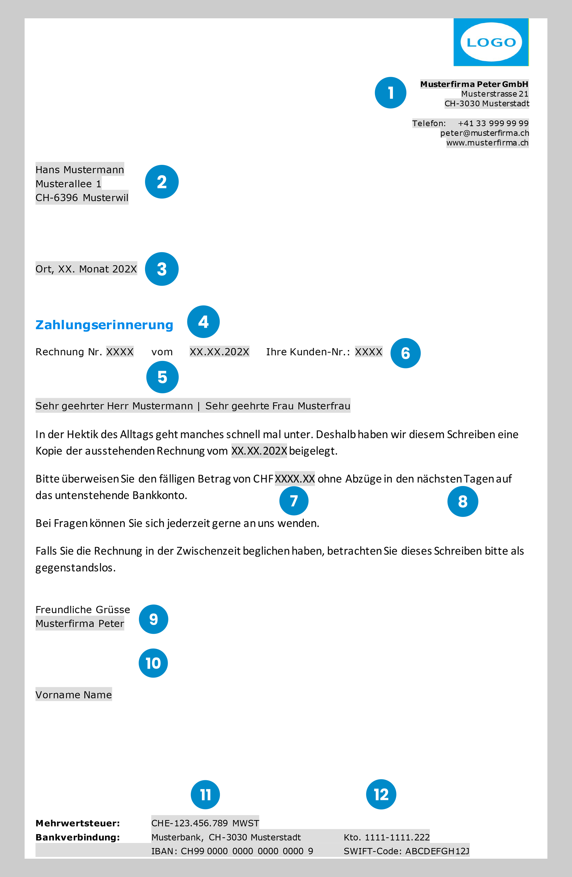 Zahlungserinnerung: Tipps, Mustertexte, Vorlage, Ablauf